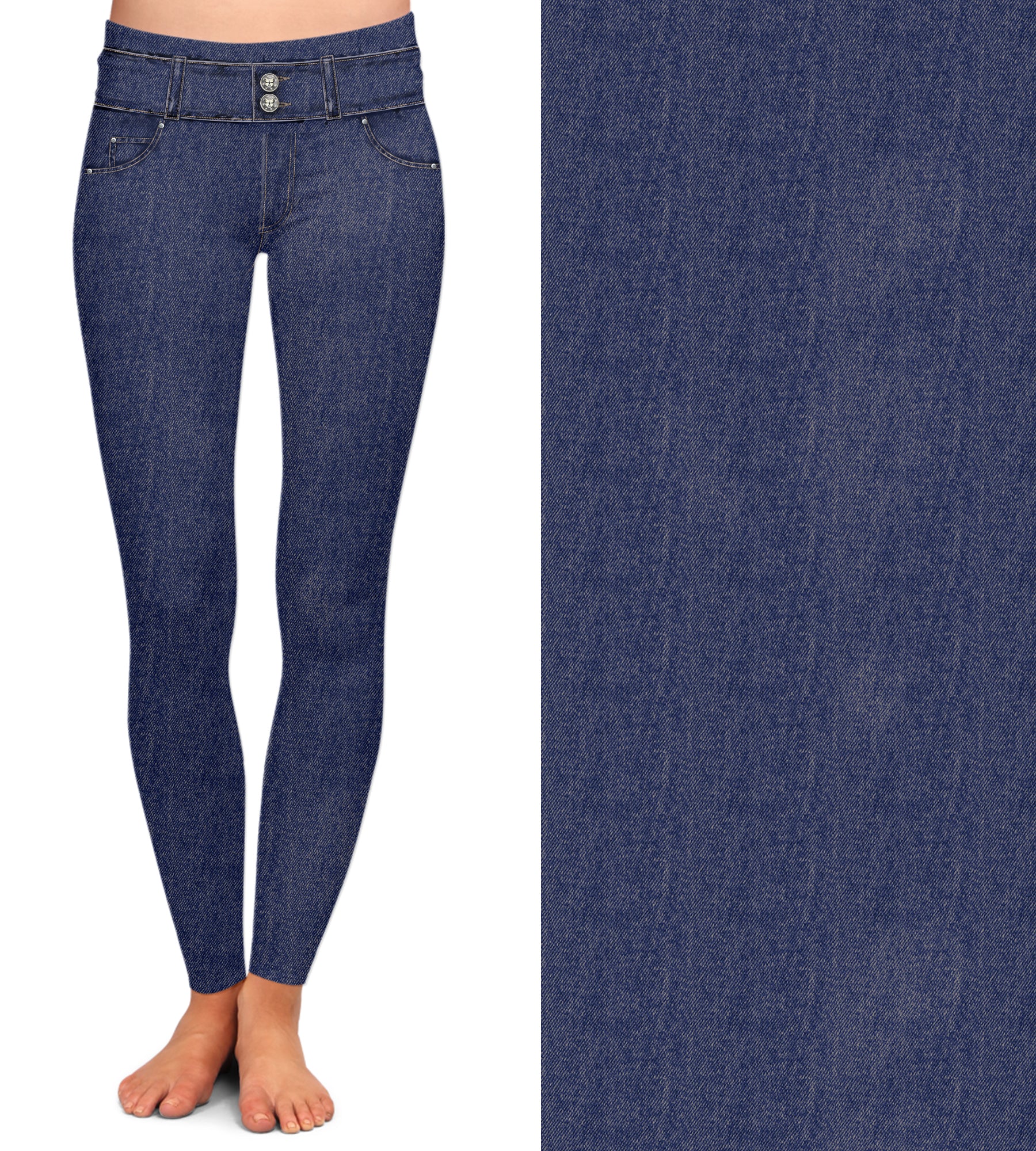 Faux Denim Leggings & Capris with Pockets – gydesignws